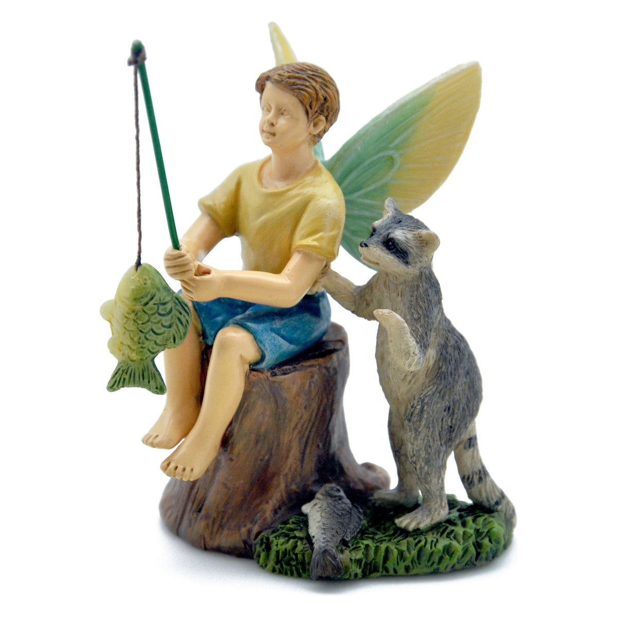 Fishing Friends - Bandit and Oliver - for Miniature Fairy Gardens MG49 ...
